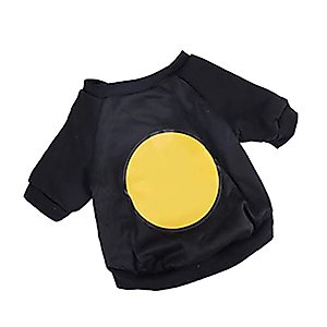 Naroote Pet Cat Shirt Cute Soft Pet T Shirt Comfortable Face Print Short Sleeve Pullover Pullover Stretches for Everyday (M)