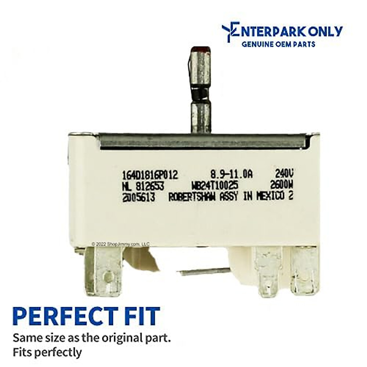 (WB24T10025 Switch Enterpark) WB24T10025 New OEM Produced for GE Range Switch Replacement Part 769692 AH236750 EA236750…