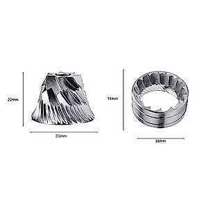 Coffee Grinding Disc Core Kit, Coffee Grinder Disc Strong Applicability High Efficiency for Milk Tea Shop (Seven Star Cone)