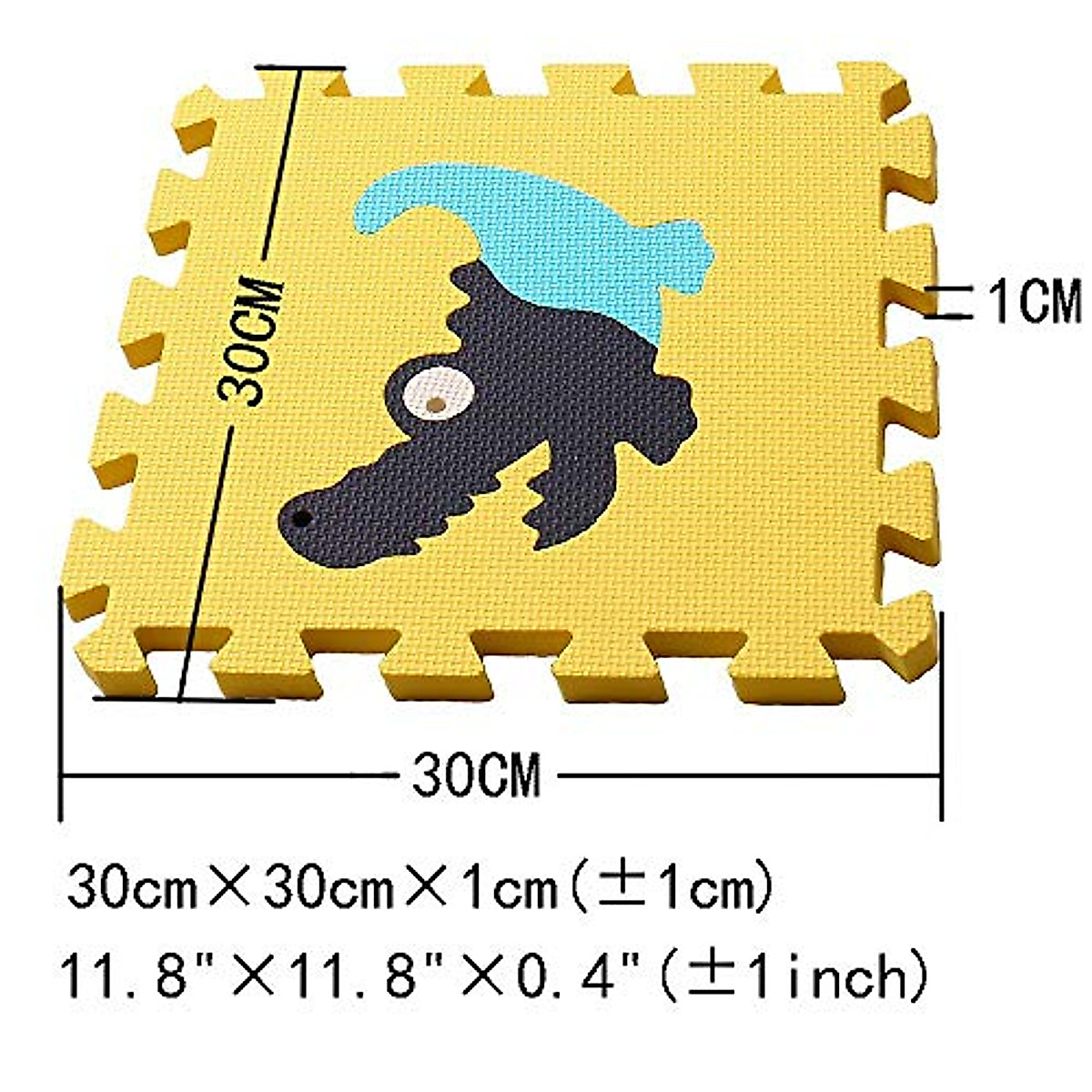 MQIAOHAM Children Foam Play mat Baby mats for Floor Sensory Babies Carpet Kids Animals Childrens Rug Jigsaw playmats Rugs Soft Tiles Crawling Animal Crawl White Black Grey P058HBH