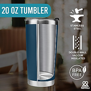 Coach Noun Definition Vacuum Insulated Tumbler Navy Coach Gifts Sports Team Manager Office Boss Appreciation Inspirational Stainless Steel With Removable Lid Drinkware (20 oz)