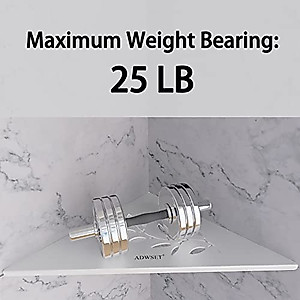 ADWSET Shower Shelf, Shower Corner Shelf Bathroom Organizer for Inside Shower Storage&Kitchen Organization, No Drilling/Rustproof/‎Aluminum Bathroom Accessories