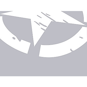 Hooke Road Star Bumper Sticker Body Truck Cars Decals Decoration for Jeep Wrangler YJ TJ JK JL Gladiator Tundra Tacoma F150 RAM Pickup Trucks All Cars - White, 6.3inches