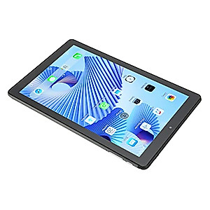 Shanrya Grey Tablet, 3 Card Slot 5G WiFi 4GB RAM 64GB ROM Octa Core CPU 10.1 Inch Reading Tablet for Study (US Plug)