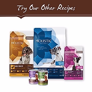 Holistic Select Natural Grain Free Dry Dog Food, Duck Meal Recipe, 4-Pound Bag