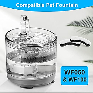 VinDox Pet Water Fountain Filters - Replacement Foam Filters for WF050 & WF100 Cat Drinking Fountains, 8-Pack