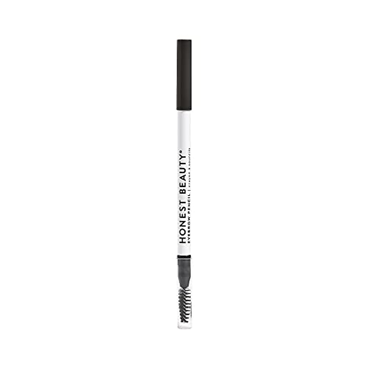 Honest Beauty Eyebrow Pencil, Soft Black with Jojoba Seed Oil | Buildable & Blendable | EWG Certified + Dermatologist & Ophthalmologist Tested & Cruelty Free | .039 oz.