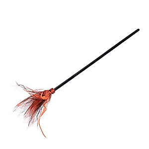 HANABASS 3pcs / Day Net Creative Plastic Halloween Yarn Witchy Broom Broomstick Favors Adults Decoration Wizard Home Wicked Kid Orange Party Accessories Supplies Ornament Childrens Room