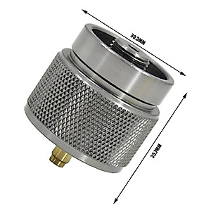 baixikly Butane To Propane Adapter Camping Stove Adapter Outdoor Hiking Stove Connector for Isobutane Fuel Canister To Screw Gas Cartridge