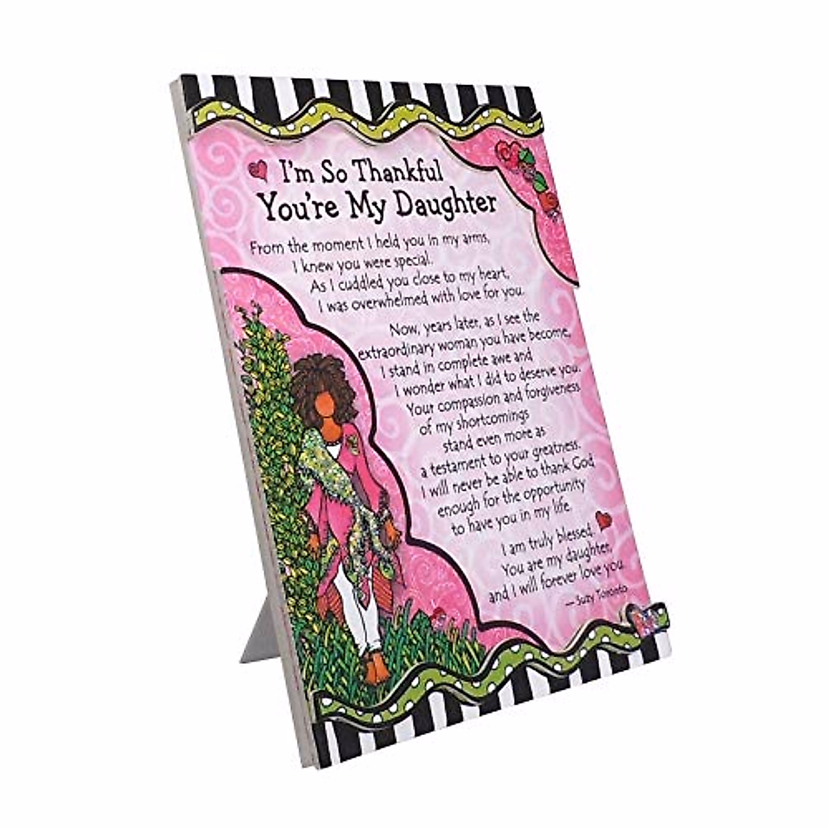 Blue Mountain Arts Daughter Magnet with Easel Back—Birthday, Holiday, Graduation, or "I Love You" Gift by Suzy Toronto, 4.9 x 3.6 Inches (I’m So Thankful You’re My Daughter)