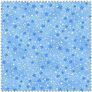 Comfy Flannel Blue w/Stars 9831-11 BTY