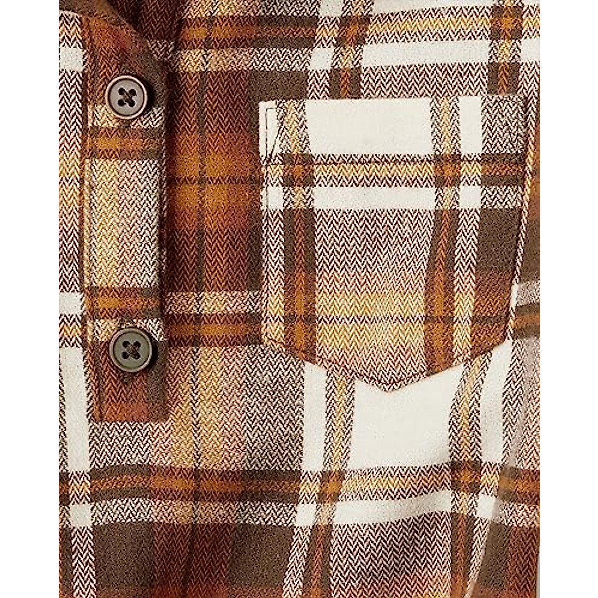 The Children's Place Girls' One Size Long Sleeve Plaid Fall Fashion Dress, Hay Stack, Medium