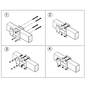 Trailer Spare Tire Mount,RV Spare Tire Carrier,Boat Trailer Spare Tire Mount,Heavy Duty 160 Lbs Lock Holder,Fits 4 & 5 & 6 Lugs Trailer Wheels on 4", 4.25",4.5'', 4.75'', 5'' and 5.5'' Bolt Patterns