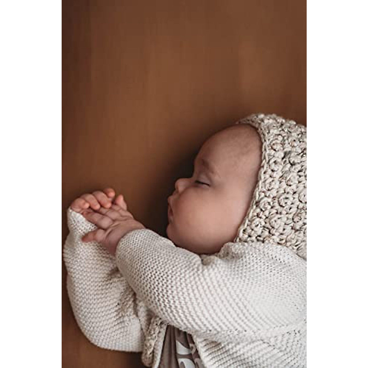 Pobibaby - Single Solid Premium Fitted Baby Crib Sheets for Standard Crib Mattress - Ultra-Soft Cotton Blend, Safe and Snug, and Stylish Solid Crib Sheet (Caramel Brown)