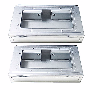 ZFULV TIN CAT, Humanized Mouse Trap, One-Way Channel Design, Compact Size,Ease to Catch and Release Mice/Rats, Child and Pet Friendly, Can Be Used Indoors and Outdoors Pack of 2, Silver