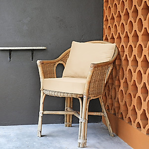 Giantex Patio Cushion Set, Deep Seat and Back Cushion, Outdoor Chair Pads with Ties, Cushion Replacement for Patio Furniture, Waterproof and High Resilient, 6 Inch Thick Indoor Floor Cushion