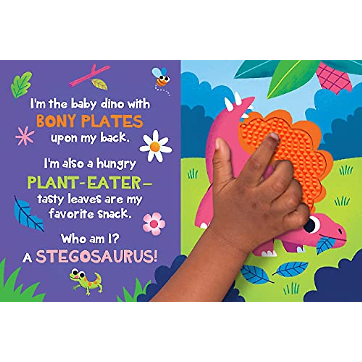 Baby Dinosaur - Silicone Touch and Feel Board Book - Sensory Board Book