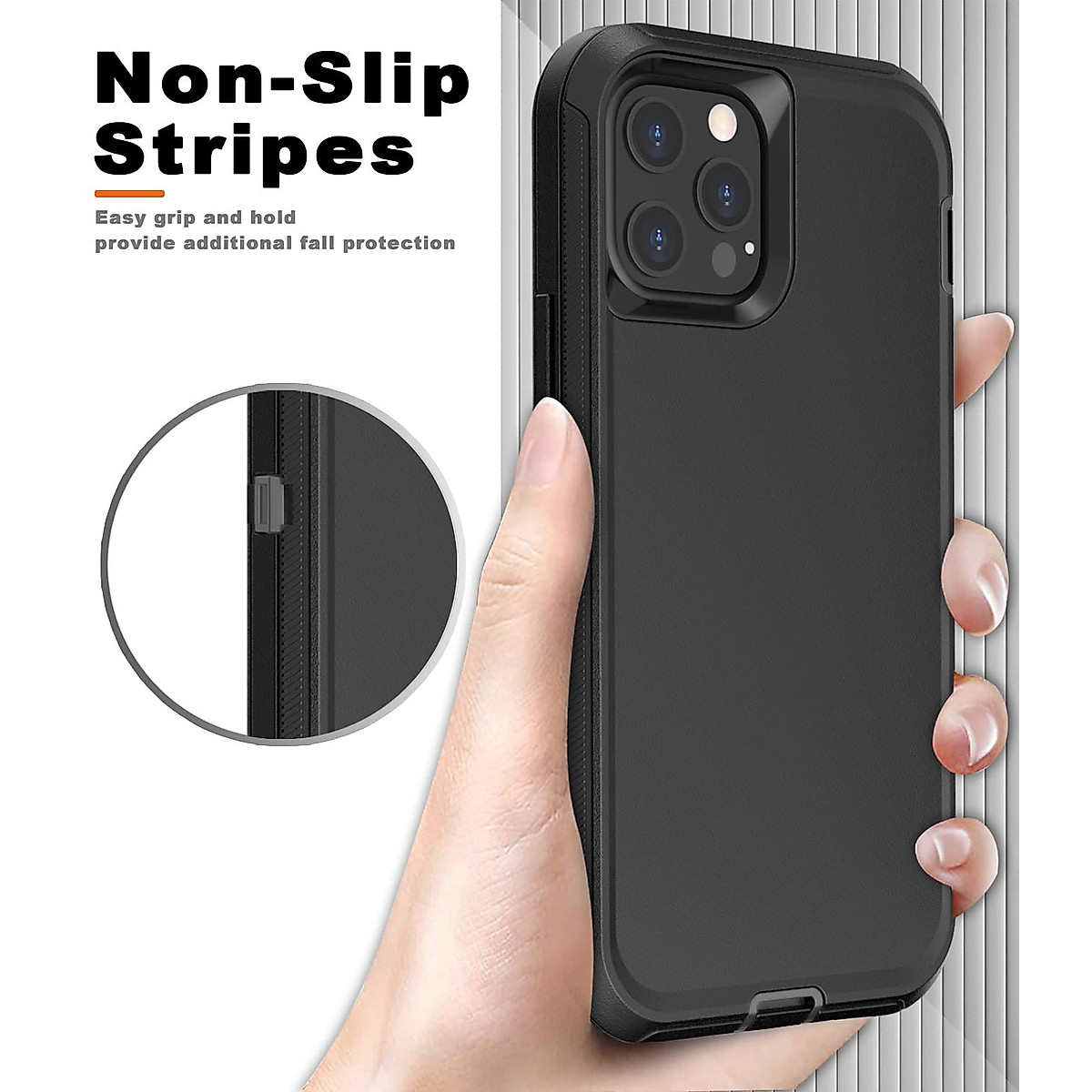 Protebox for iPhone 13 Pro Max Case, [Shockproof/Dust-Proof] Heavy Duty Protection Cover Case for iPhone 13 Pro Max 6.7 inch (Black/Gray)