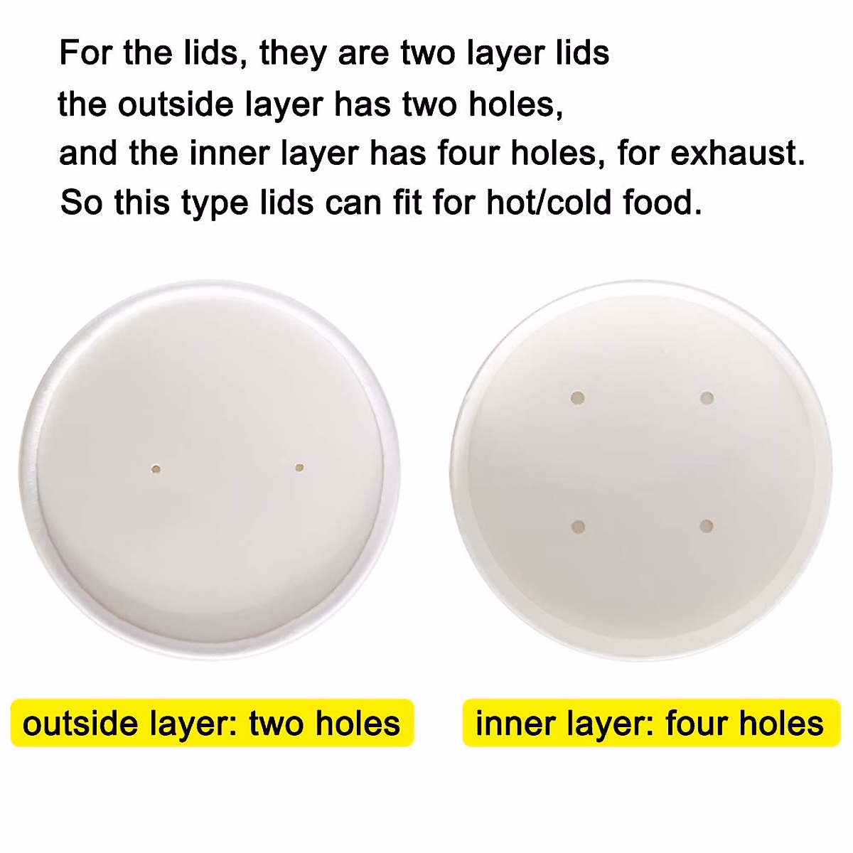 Belinlen 40 Count (16 oz) One - Pint Frozen Dessert Containers with Lids Ice Cream Cups with Lids