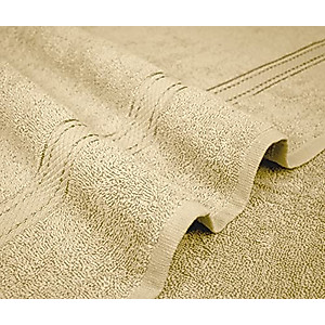 Avalon Towels Large Bath Towels, 30x60 Inches Bath Sheets Towels for Adults Beach Towels Oversized, 4 Pcs Extra Large Bath Towels, Light Weight & Absorbent Quick Dry Towel Oversized Beige Bath Towels