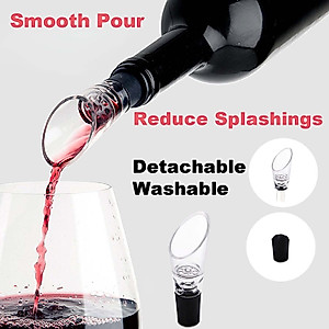 Wine Saver - 7 in 1 Wine Stopper Kit Set Opener and Pourer - Includes Wine Vacuum Stoppers, Wine Pump, Pour, and Cork Opener - Wine Lover Gift for Adult, Men, Women, Celebration, Anniversary, Birthday