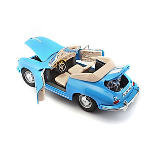 Bburago 1:18 Scale 1961 Porsche 356B Cabriolet Diecast Vehicle (Colors May Vary)