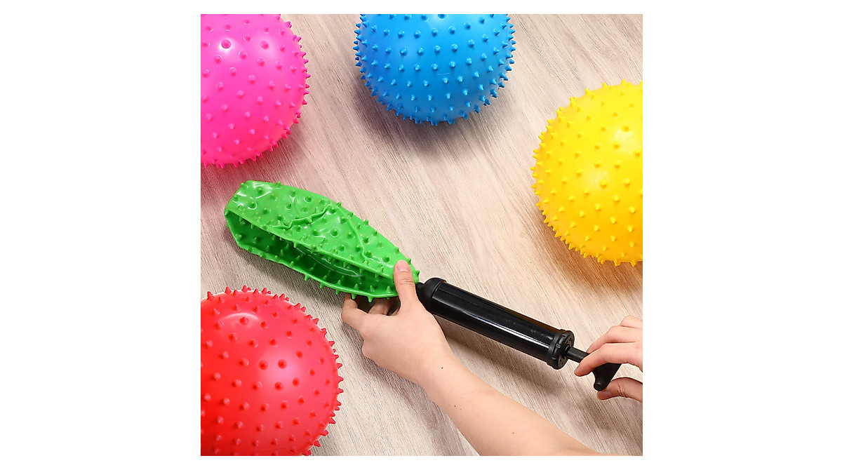 10-Pack Sensory Knobby Balls - Colorful Fun & Bouncy
