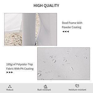 Outsunny 22 x 16 ft Party Tent, Wedding Tent with Sidewalls, Heavy Duty Event Tent with 2 Doors and 6 Windows, Outdoor Gazebo Tent for Party, White