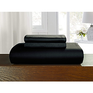 Elegant Comfort 1500 Premium Hotel Quality 3-Piece Duvet Cover Set, Luxury and Softest 1500 Premium Hotel Quality Microfiber Bedding Duvet Set, Wrinkle and Stain-Resistant, Twin/Twin XL, Black