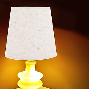 OSALADI Lamp Shades Drum Lamp Shade Cloth Lamp Shade Clip On Bulb Light Cover E14 Decorative Chandelier Protector Table Light Shell Cover Lamp Shade for Floor Table Wall Lamp Small Lamp Shades