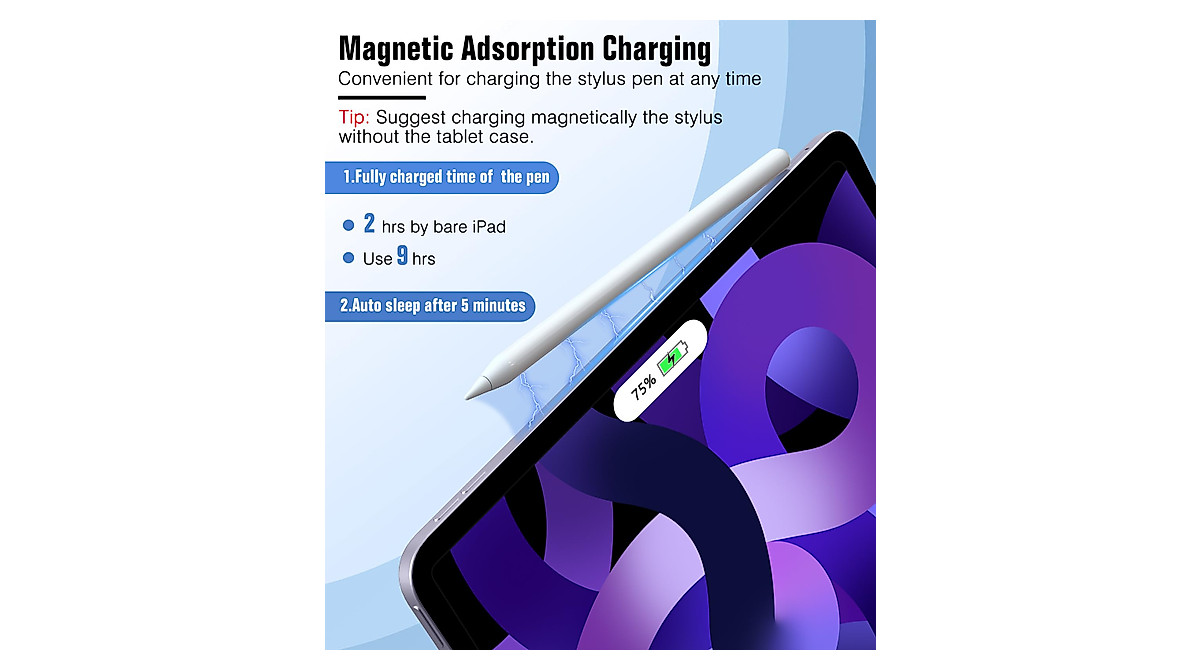 MoKo iPad Pencil 2nd Gen with Magnetic Wireless Charging - Compatible ...