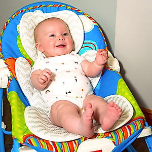 YLLWBOX Newborn Infant car seat Head Support| Baby Insert Cushion Stroller | 3D Breathable Baby car Accessories