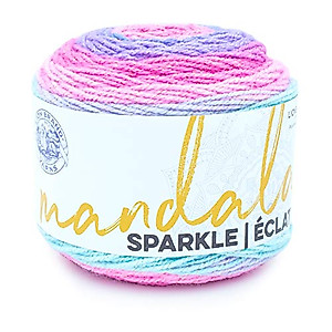 Lion Brand Yarn Mandala Sparkle yarn, Draco