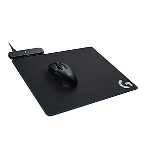 LogitechG PowerPlay Wireless Charging Mouse Pad, Compatible with G Pro/ G903/ G703/ G502 Lightspeed Gaming Mice - Black (Renewed)