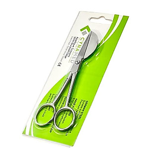 Applique Scissors 5" With Duckbill Edge Shaped Paddle Machine Embroidery Double Curved Scissors 6" For Art,Crafting, Fabric,Needlework Embroidery (Curved Embroidery Scissors 6"+ Applique scissors 5")