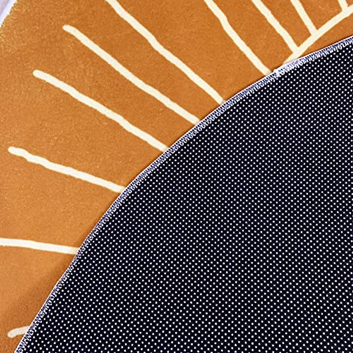 USTIDE Large Lion Play Mat 5.2ft, Super Soft Animal Kids Carpet Round Boys Girls Bedroom Rug Nursery Rug Kids Rug