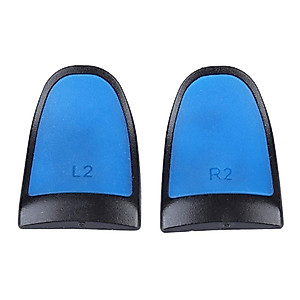 Dancal L2 R2 Controller Extenders Buttons Extension Trigger Soft Touch Extended Grips for PS4 (Blue)
