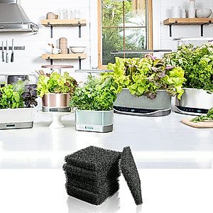 DUORIO Pump Filter Sponge, Filters Sponge Accessories Reduces Dirt in Pump Compatible with Miracle-GRO AeroGarden Pump Harvest, Bounty, Farm, Extra, Ultra -25 Pack