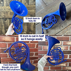 Blue French Horn/HIMYM/Prop Replica/Proposal Prop/Pop Culture Reference (16 in Wall Hanging)