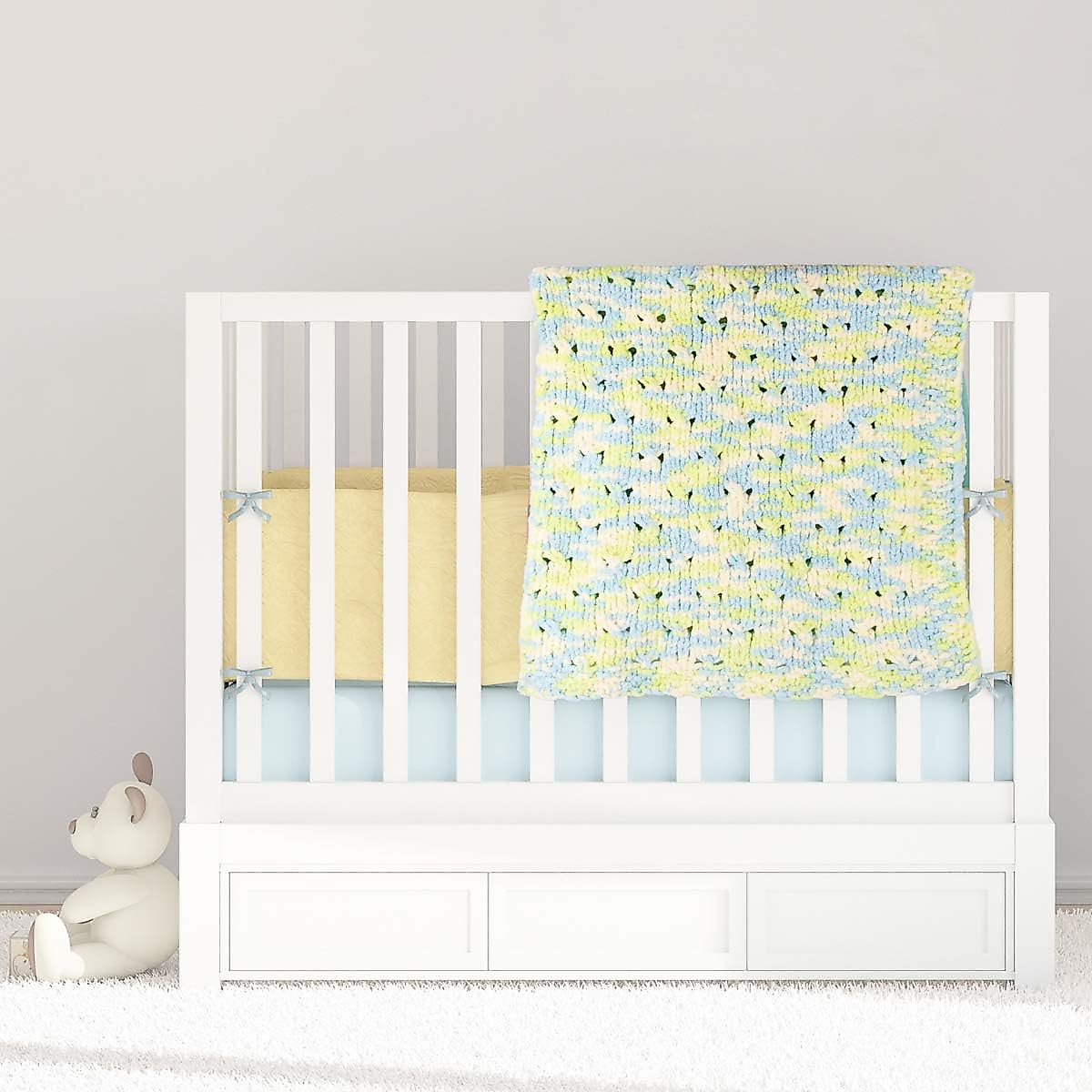 Bernat Baby Blanket Yarn (3-Pack) Little Petunias 161103-3421