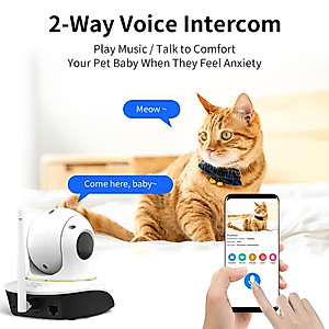 VSTARCAM Pet Camera, Cat Camera with Laser Wireless Dog Camera 1080P Cat Toys, Night Vision Sound Motion Alerts, APP Remote Control Home Security Camera for Pet &Baby