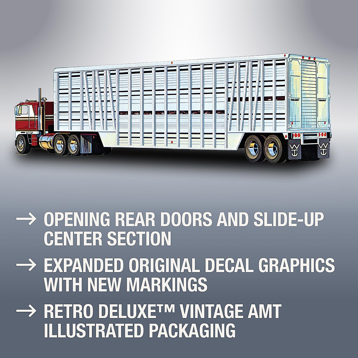 AMT Wilson Livestock Van Trailer 1:25 Scale Model Kit