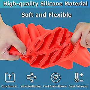 Silicone Popsicle Molds 10-cavity, DIY Ice Pop Mold for Kids Adult Teens, BPA Free Ice Cream Molds for Party Yogurt Juice Smoothies Sticks