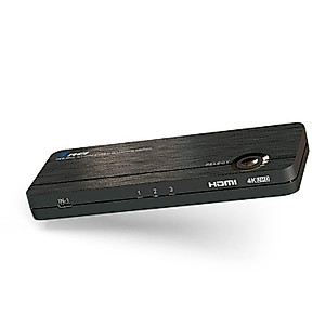 OREI 3 Port KVM Switch 4K@60Hz, 1 USB-C DP Input, 2 HDMI Inputs & 4 USB 2.0 Ports to Connect Flash Drives, Printers and Keyboard-Mouse (UKM-301C)