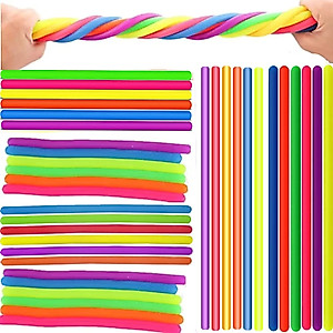 Abitor 30 Packs Monkey Noodles Stretch String Stress Relief Physical Exercise Size: 20 cm / 8inches Long Extend to More Than 9 feet