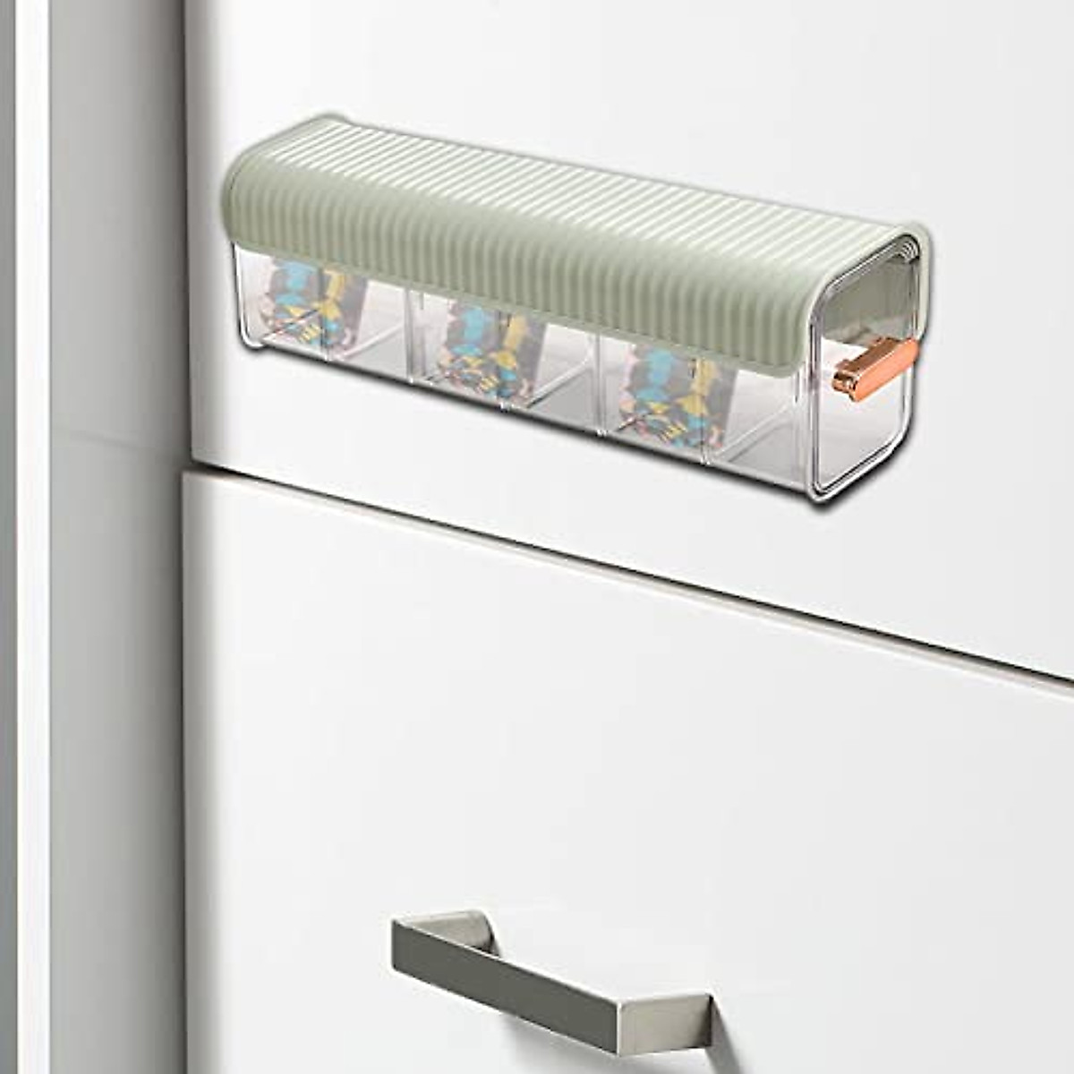 MOTHAF Multi-Functional Storage Box, 6 Cell Wall Mounted Transparent Storage Box, Underwear Socks Panties Drawer, Cabinet Storage Organizer, Hanging Storage Organizer