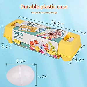 LZQINXUN Educational Toys,Matching Eggs,Egg Toy Preschool Toys for Kids and Toddlers to Learn About Shapes and Numbers,Learning Games Sorting Toys Easter Eggs Gift (Number & Match)