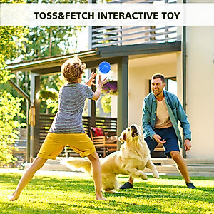 petizer 3-Pack 3.5” Squeaky Dog Toy Balls, Floating Dog Pool Balls, Dog Spiky Balls, Interactive Fetch Toys for Puppy, Dog Chew Toys - Safe, BPA Free