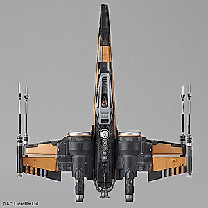 Bandai Hobby Poe's Boosted X-Wing Star Wars, Bandai Star Wars 1/72 Plastic Model Hobby Space Ship