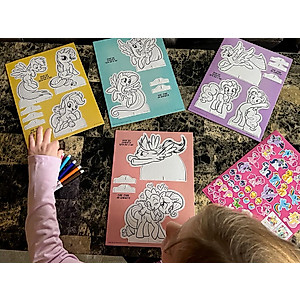 Montco Crafts My Little Pony Coloring Kit Pop Outz and Activity Play Set with Markers, Stickers and More